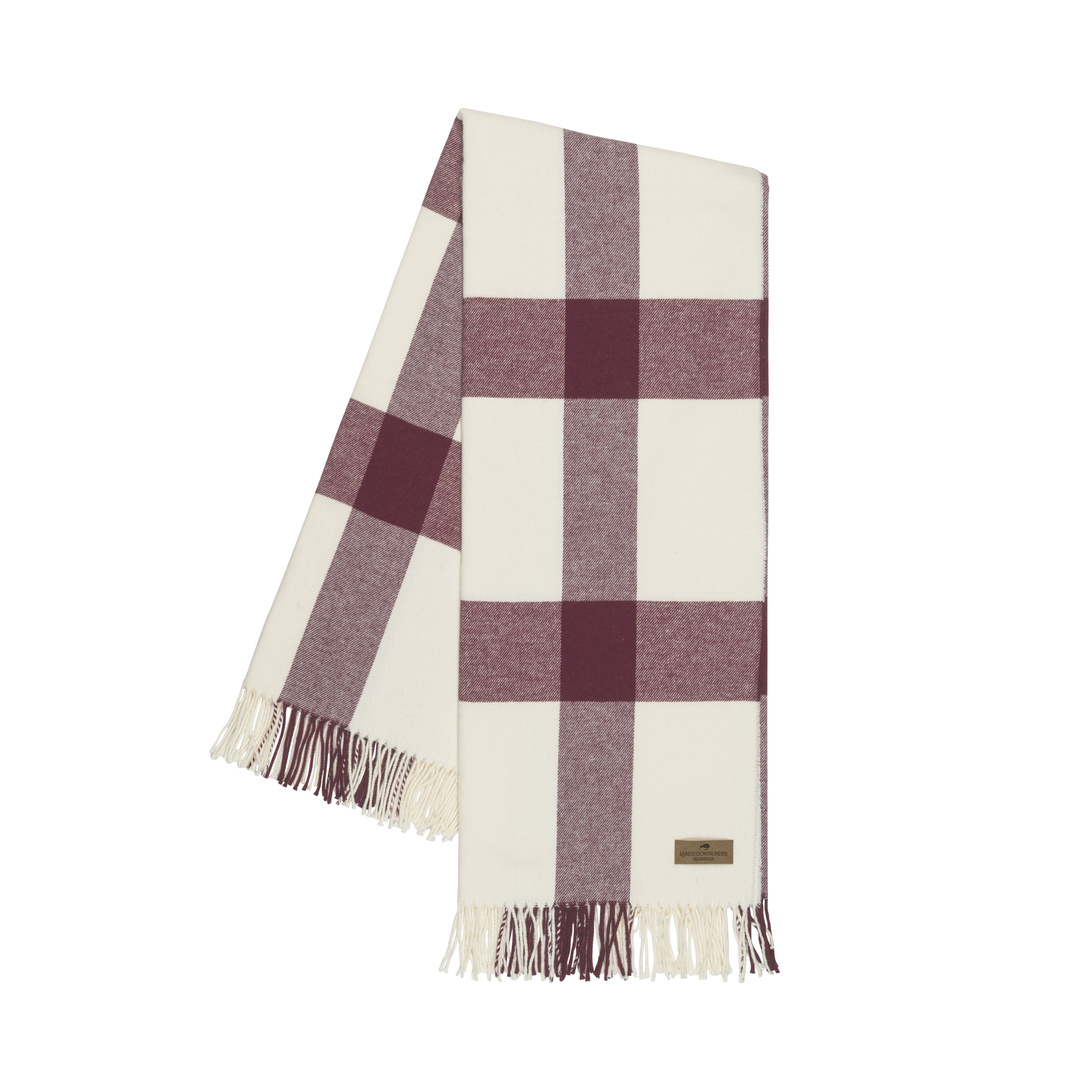 Merlot Wellington Plaid Throw | Wellington Plaid
