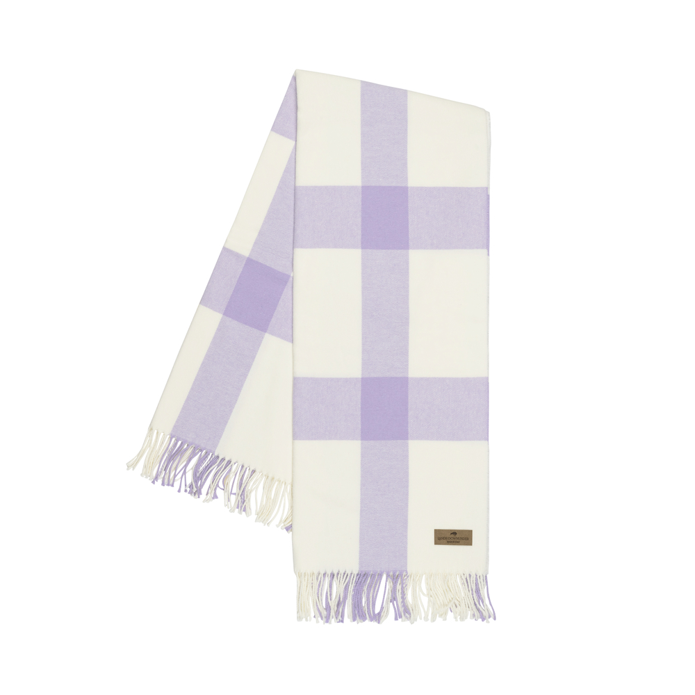 Lilac Wellington Plaid Throw | Wellington Plaid
