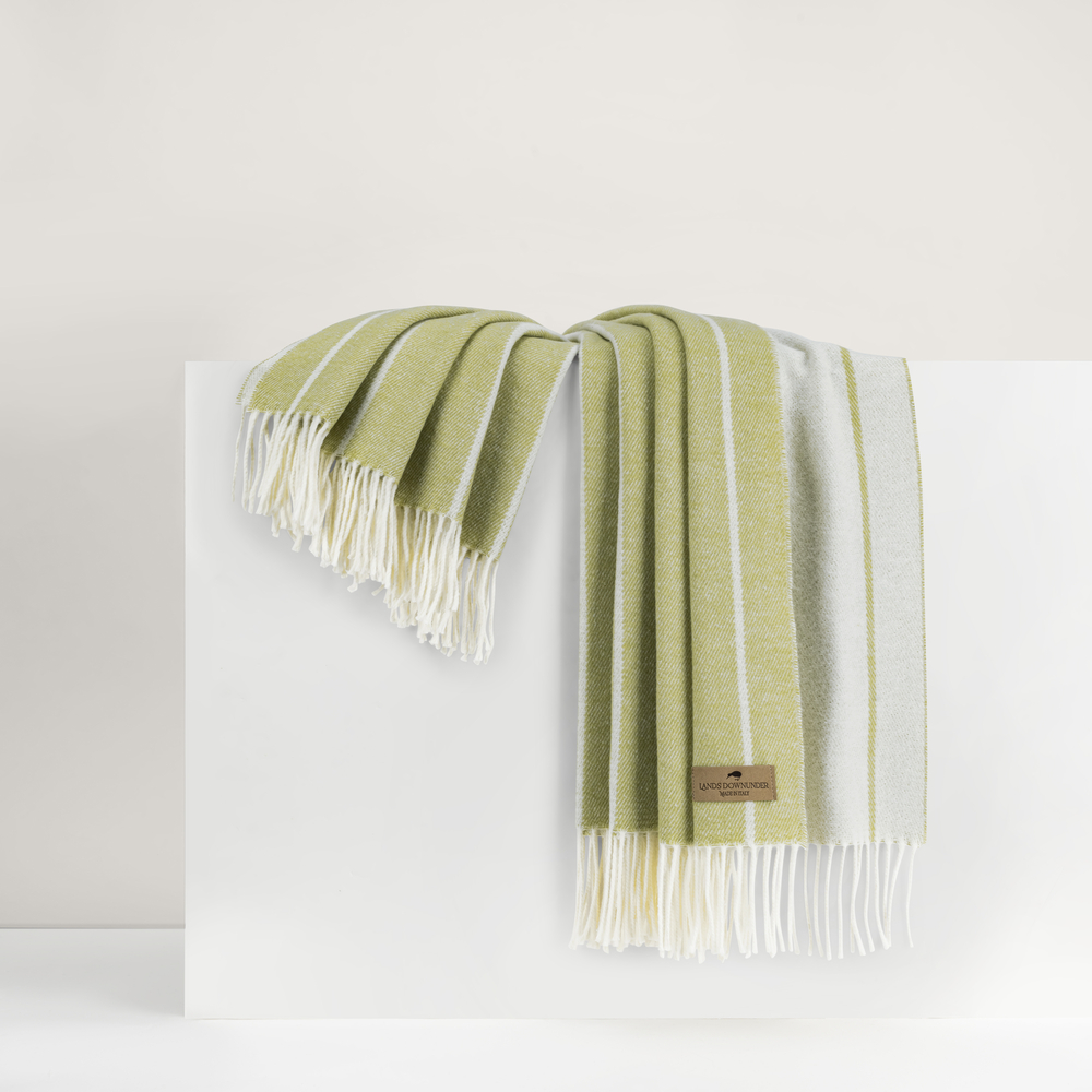 Lemongrass Fiji Stripe Throw | Fiji Stripe Throw