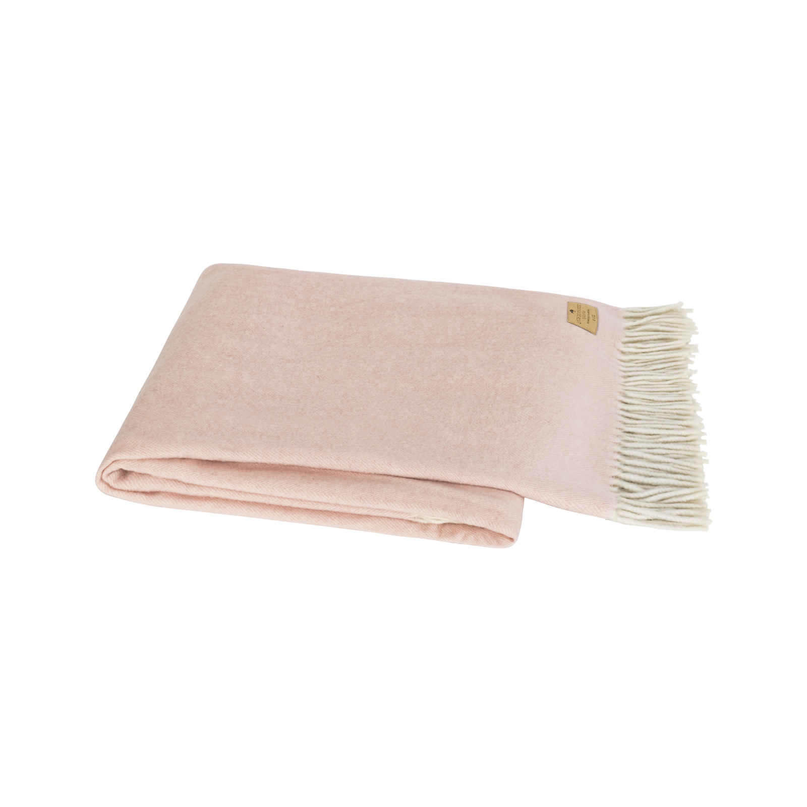 Pink Herringbone Cashmere Throw | Herringbone Cashmere Throw