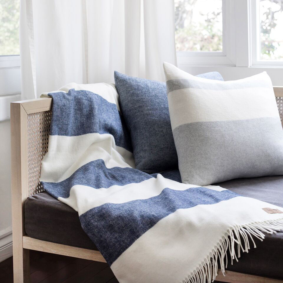 Barnwood Rugby Stripe Throw | Rugby Stripe