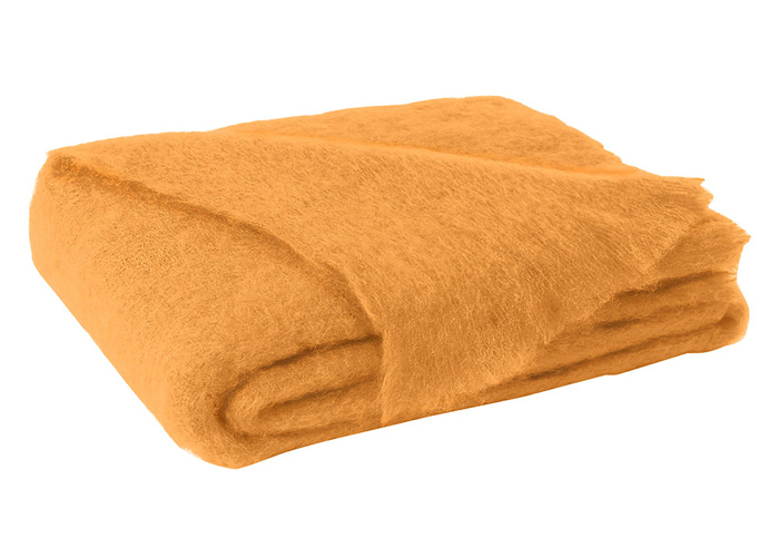 Mango Brushed Mohair Throw | New Zealand Mohair Mango Brushed Mohair Throw | New Zealand Mohair