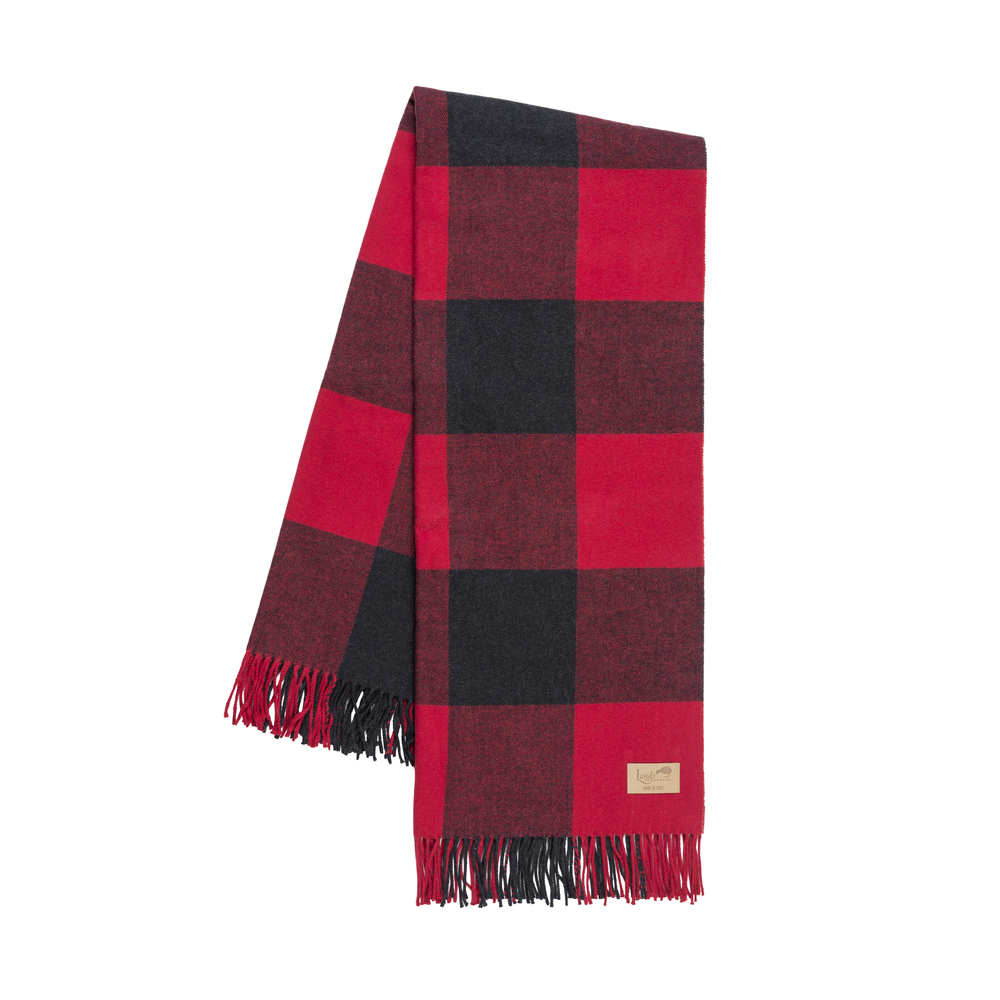 Red and Graphite Buffalo Check Throw | Buffalo Check