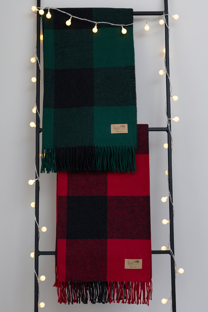 Red and Graphite Buffalo Check Throw | Buffalo Check