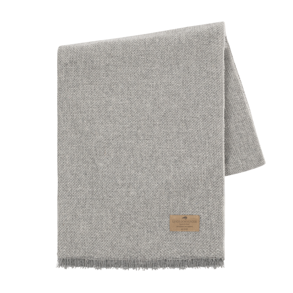 Light Gray Italian Luna Cashmere Throw | Luna Cashmere