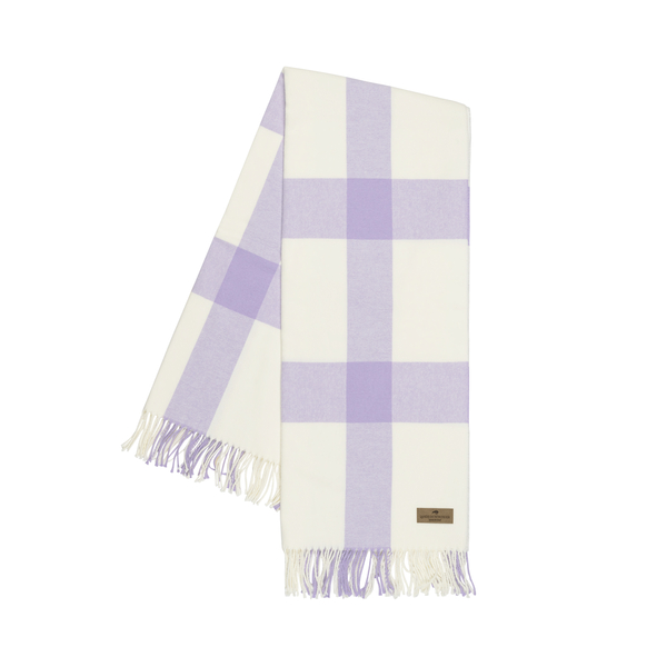 Lilac Wellington Plaid Throw | Wellington Plaid