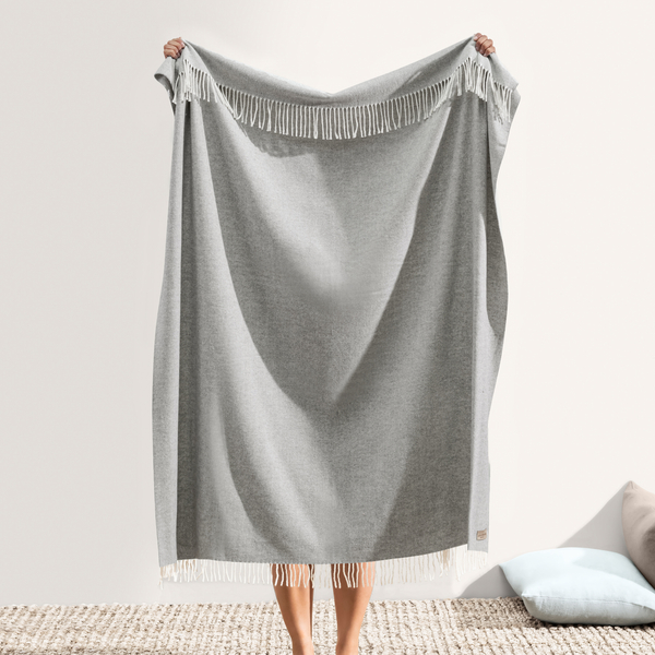 Pebble Italian Herringbone Throw | Italian Herringbone