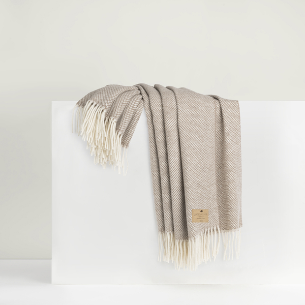 Taupe Juno Cashmere Throw | Juno Cashmere