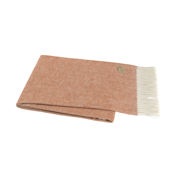 Copper Italian Herringbone Throw | Italian Herringbone